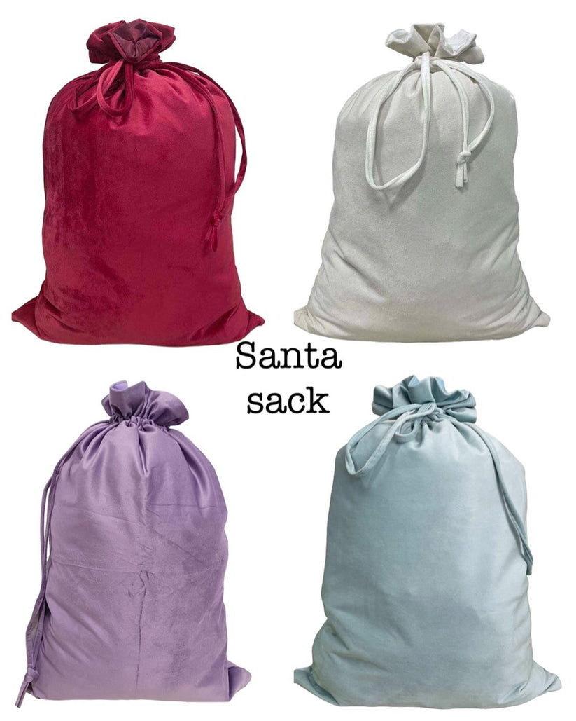 Personalised velvet Santa sack – Mcreations